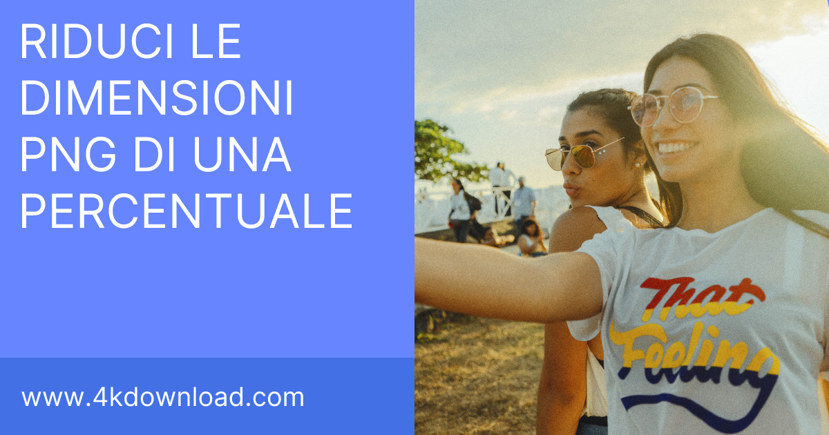 Come ridurre la dimensione PNG di una percentuale | 4K Download