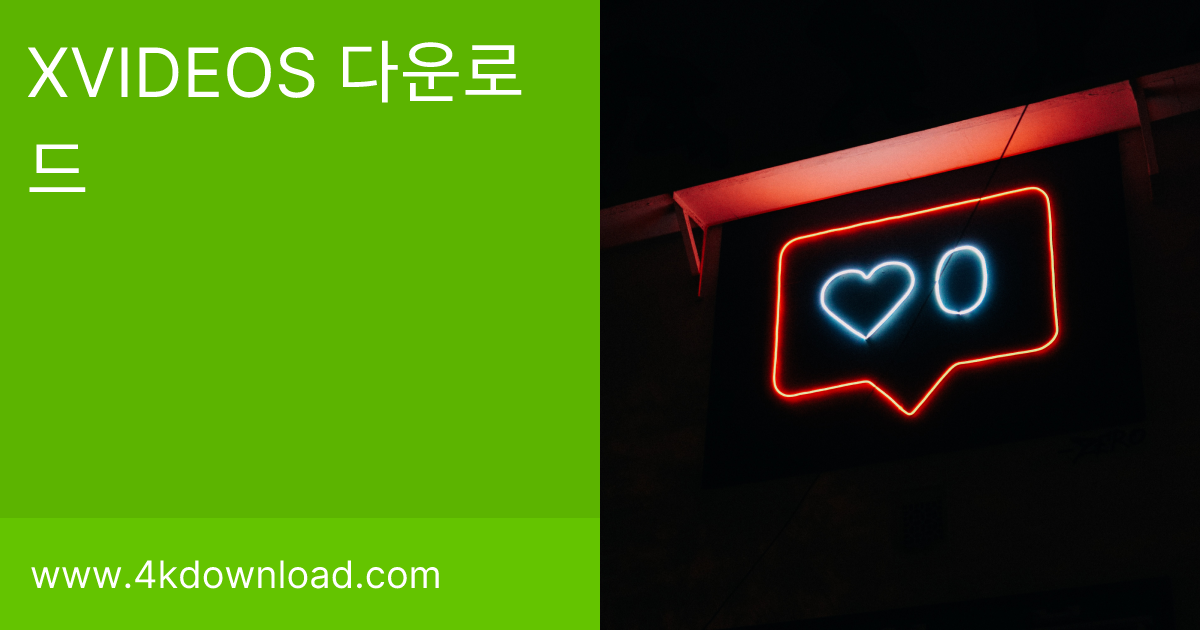 XVideos를 다운로드하는 방법 | 4K Download